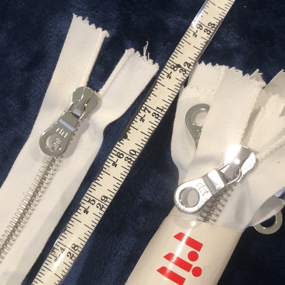 riri | Other | Riri Swiss 31 Long Heavy Duty Zippers Silver Nickel Kta ...